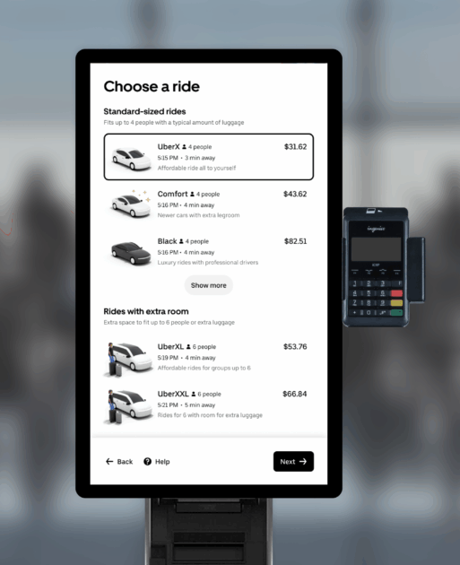 Uber introduces phone-free airport booking kiosks - Cities Today